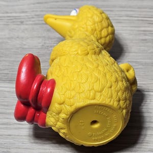1979 Sesame Street Rubber 5.5" Big Bird Figure Squeaky Baby Toy ...