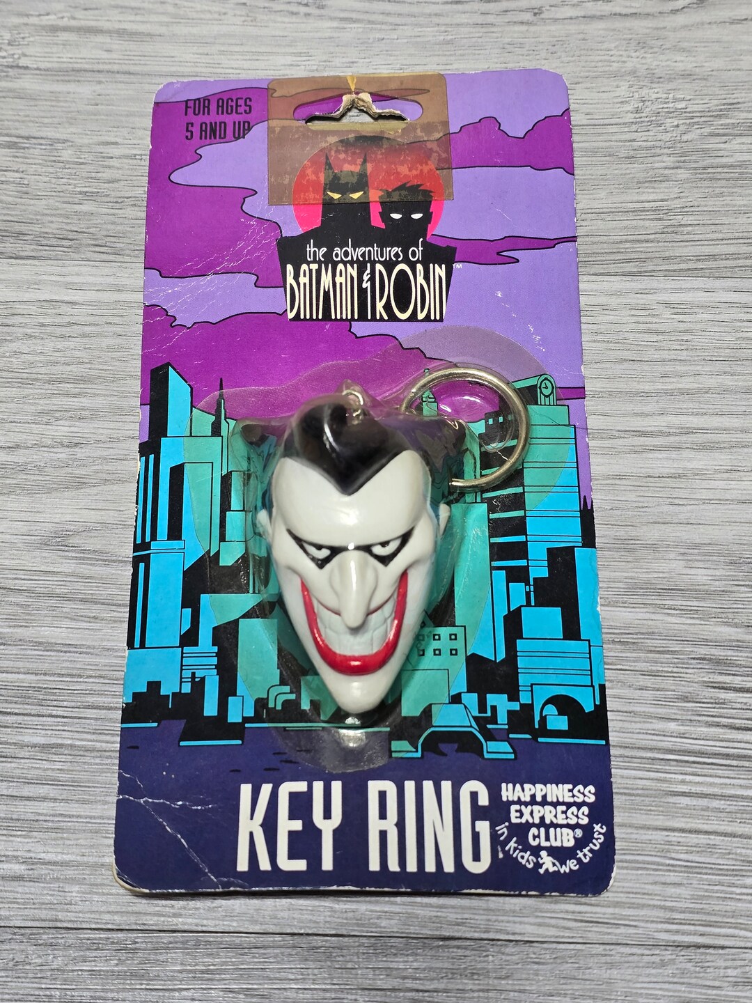 1995 Batman & Robin Adventures JOKER Keyring Keychain - Etsy