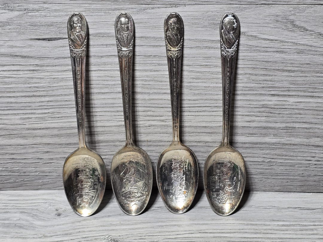 1960s Wm Rogers Co. Silver Plated Presidential Spoons - Set of 4 - Etsy