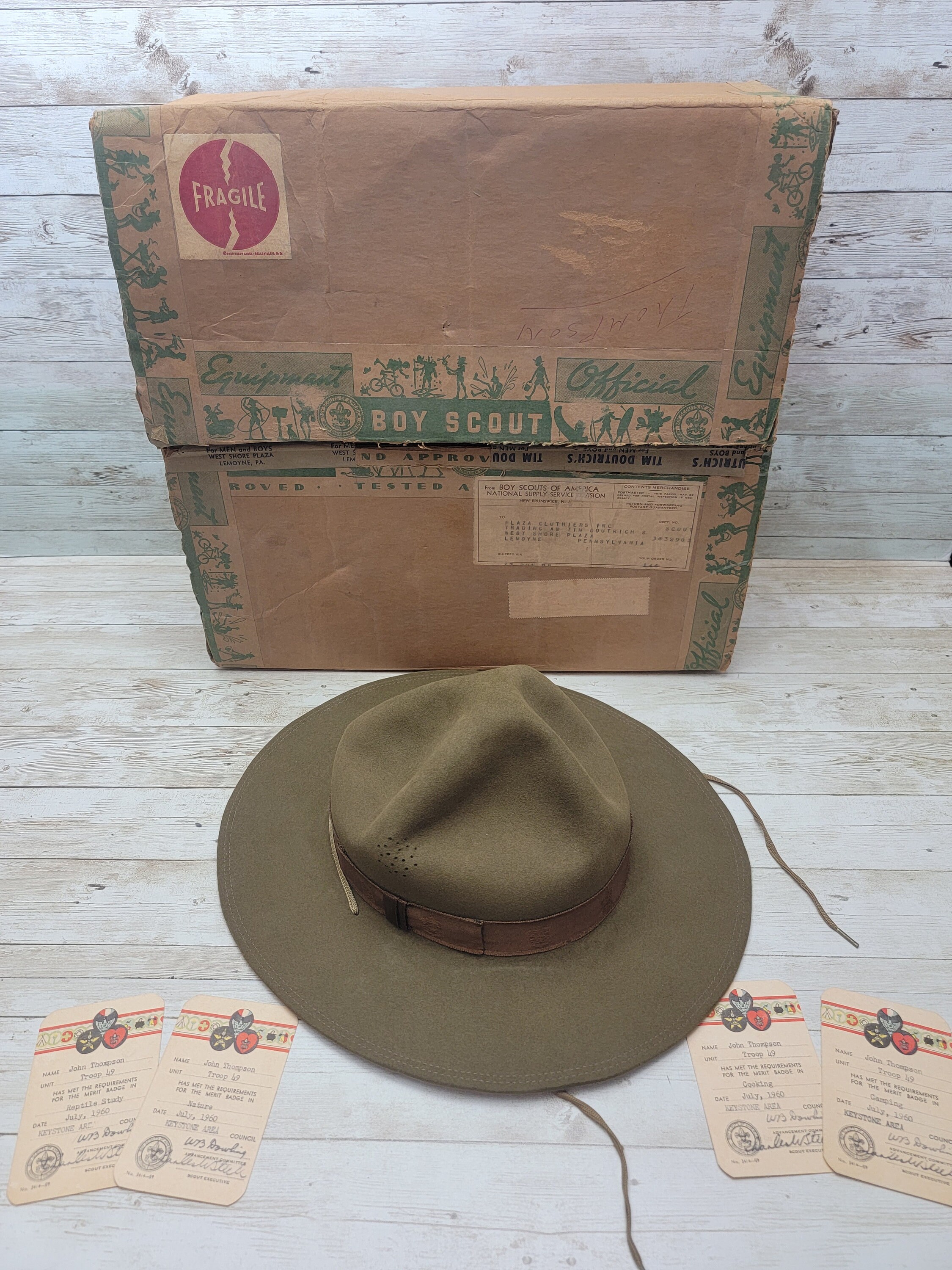 Vintage Boy Scout Hats