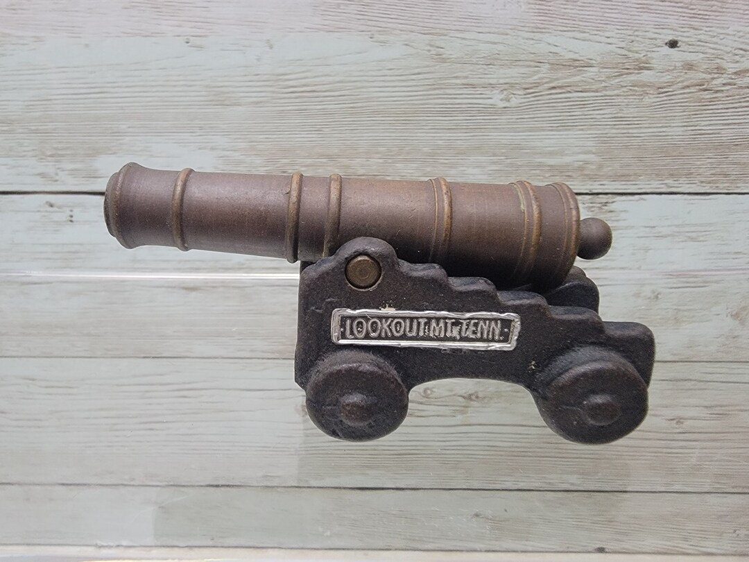 Vintage Mini Military Cannon Collectible Brass Cast Iron Tennessee 3 ...