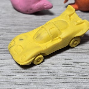 1970s Novelty Erasers Vehicle Car Animal Duck Seal Dolphin Light Bulb ...