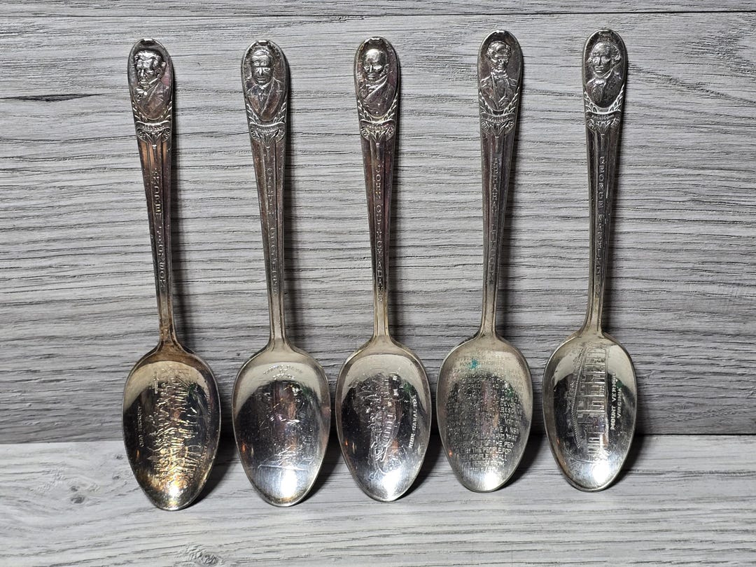 1960s Wm Rogers Co. Silver Plated Presidential Spoons - Set of 5 - Etsy