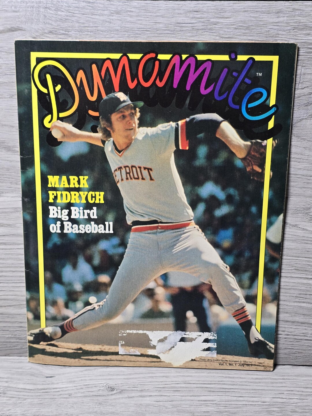 1977 First Issue Dynamite Magazine Mark Fidrych Big Bird Complete ...