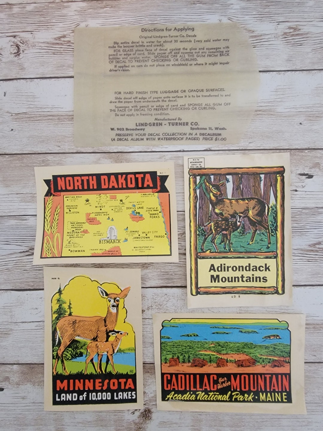 1950s Original Travel Suitcase Luggage Decal Sticker Lot of 4 - Etsy