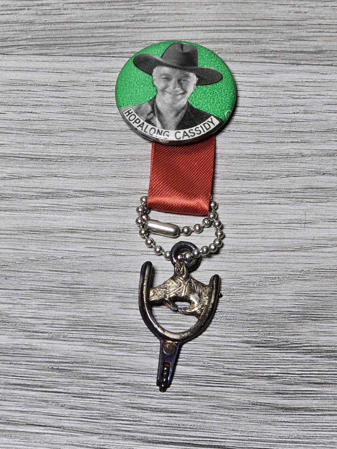 1950s Hopalong Cassidy Pin Back Button Cowboy Western Americana Spur ...