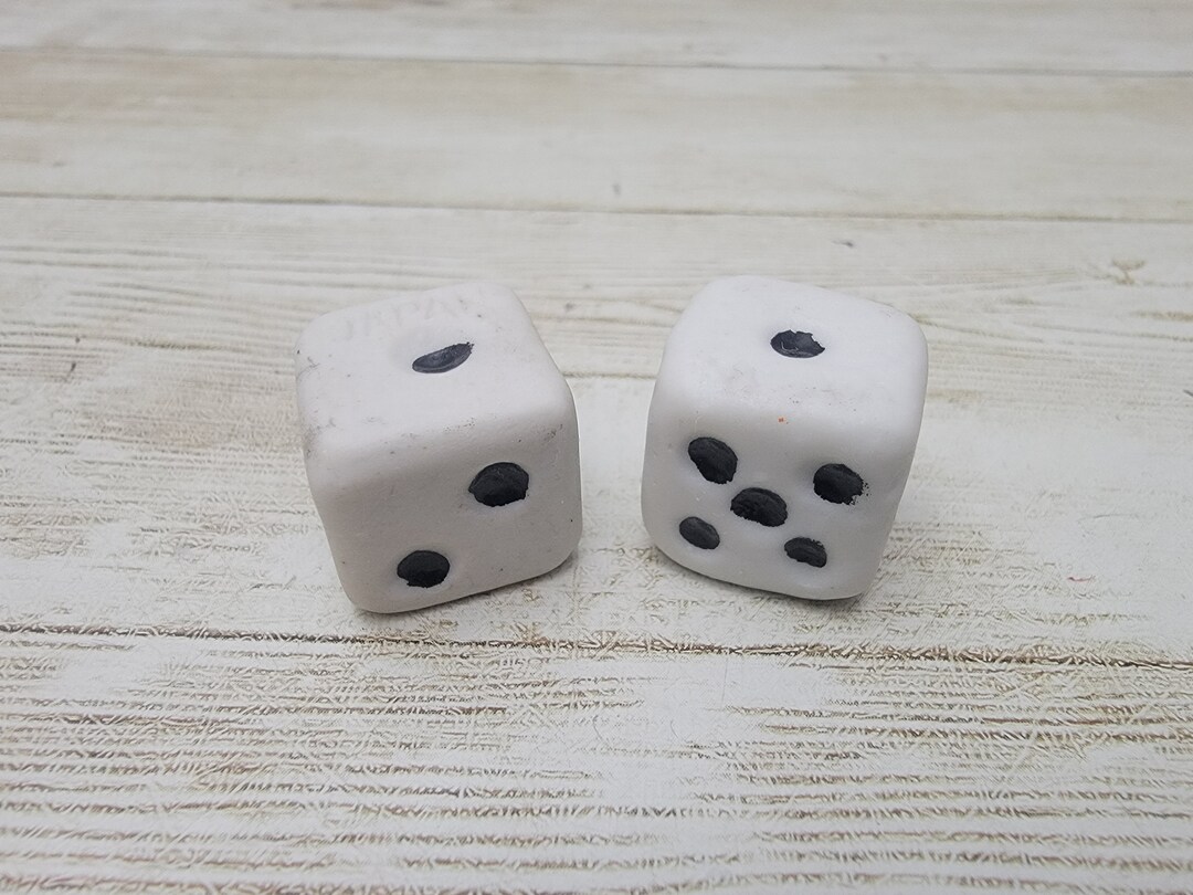 Antique Primitive Set of Hand Crafted Porcelain Dice Made in Japan - Etsy