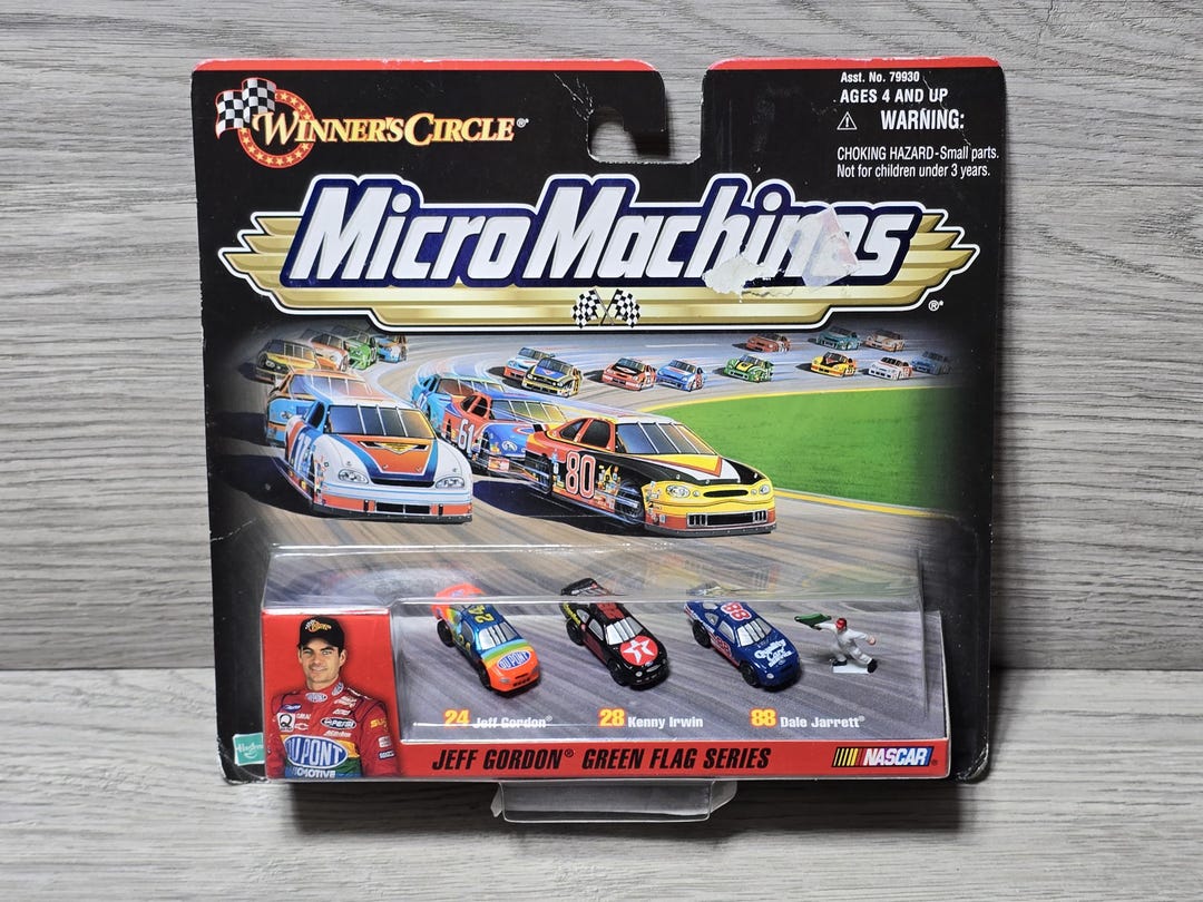 1999 Galoob Micro Machines Nascar Jeff Gordon Green Flag Series - Etsy