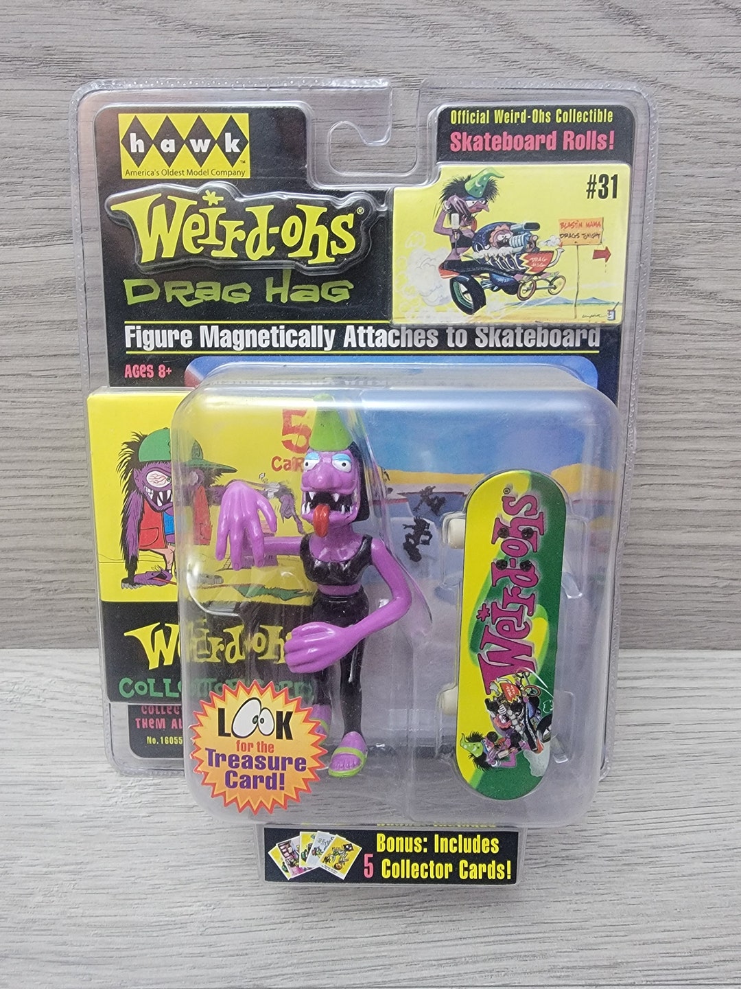 Hawk Weird-ohs Drag Hag Skateboard Figure #31 W/collector Cards - Etsy