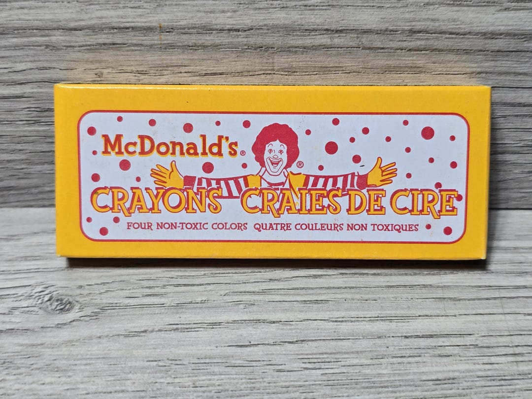 Vintage Mcdonald's FRENCH Crayon Pack Ronald Mcdonald France - Etsy