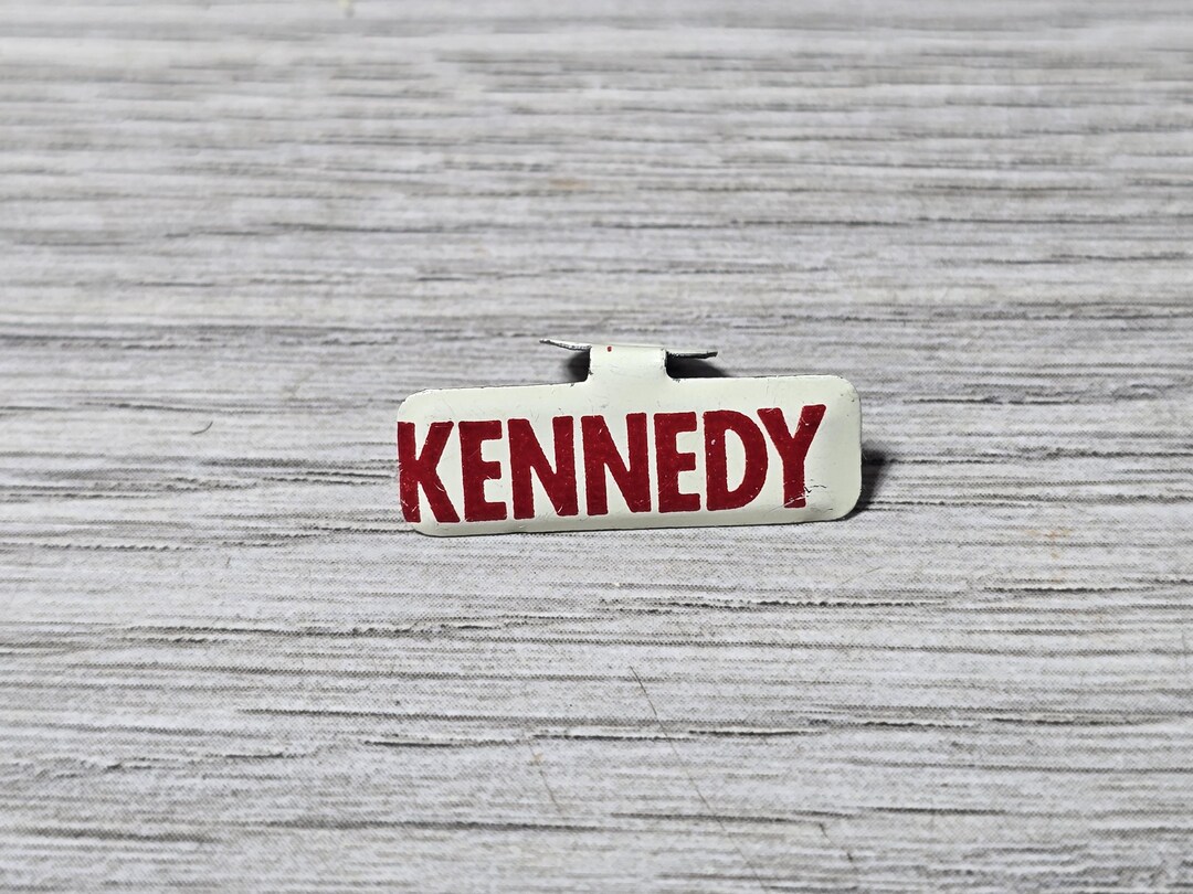 1960s Vintage JFK Kennedy Fold Over Lapel Pin Tab Presidential Campaign ...