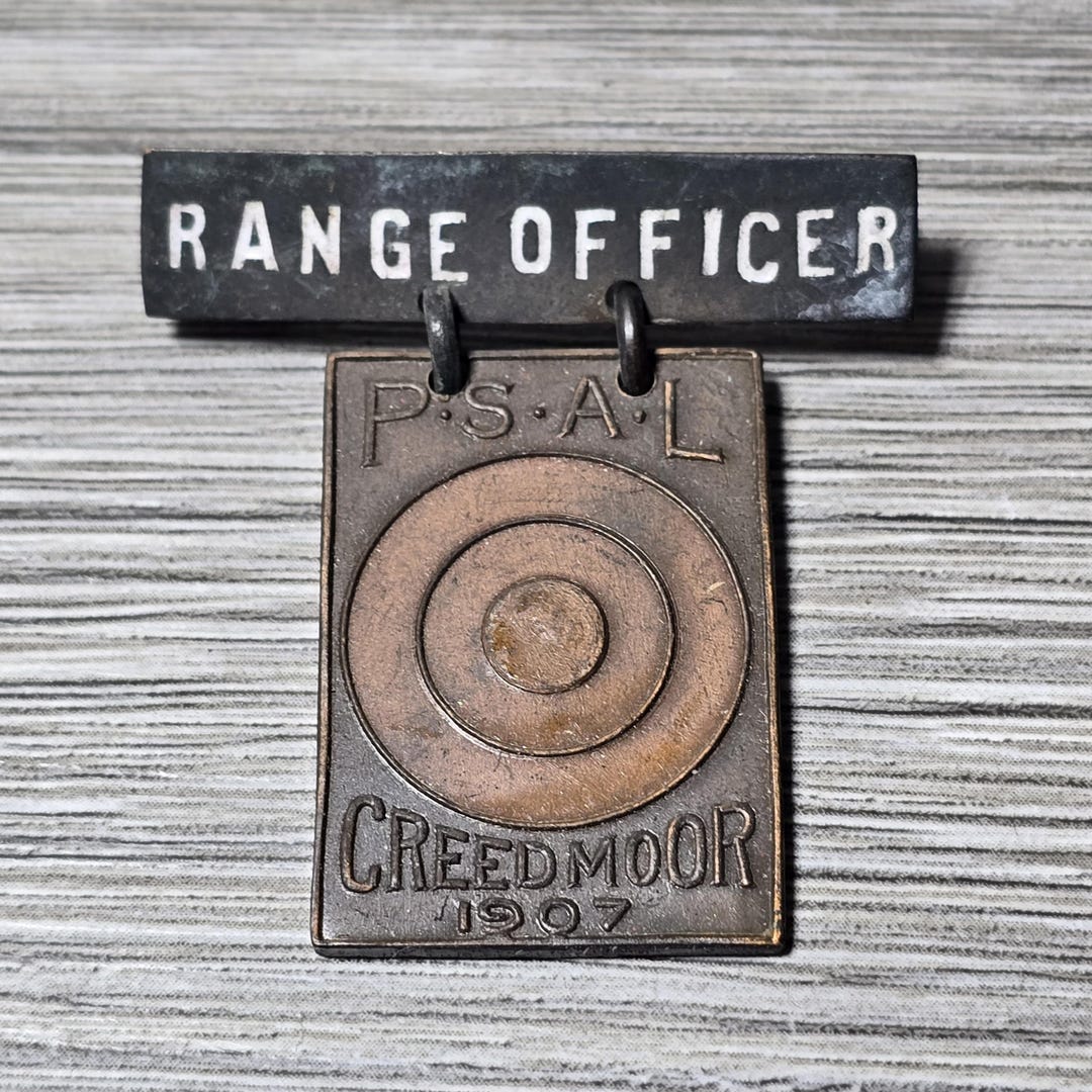 1907 PSAL Creedmoor Range Officer NRA Junior Rifle Association Award ...