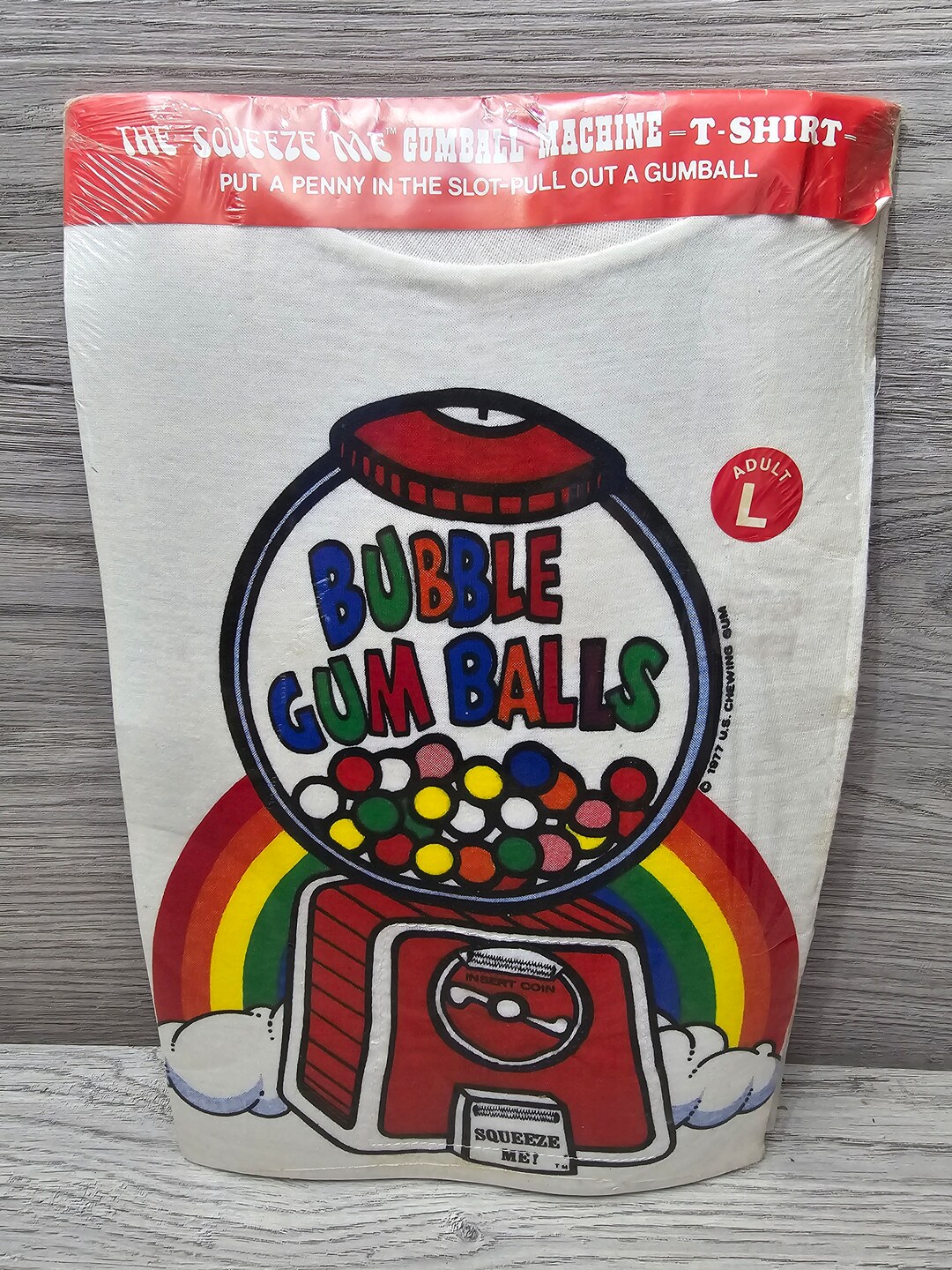 1977 Uncle Al Kiddies Pal Laugh in Gumball Machine T-shirt W/ Gumballs ...