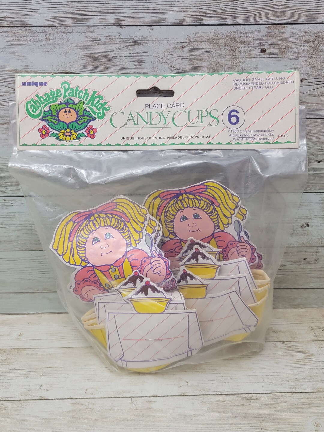 1983 SEALED Cabbage Patch Kids Place Cards Candy Cups - Etsy