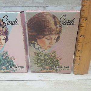 1960s Gards Maxi-pad Single Use Lot of 3 Advertising NOS - Etsy