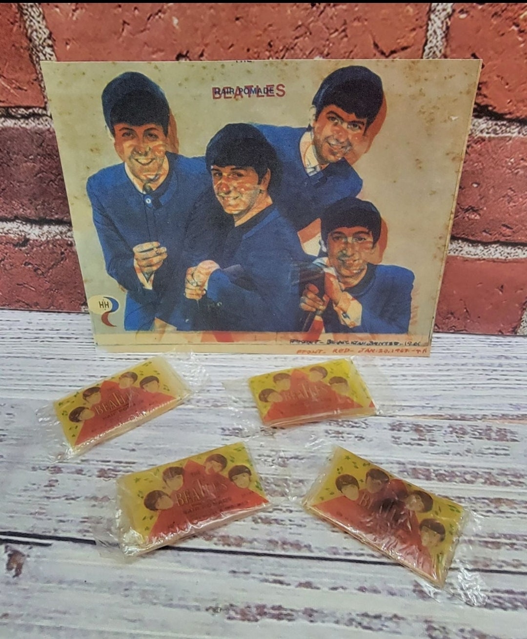 1960s Beatles Hair Pomade Lot of 4 & Paper Advertisement - Etsy
