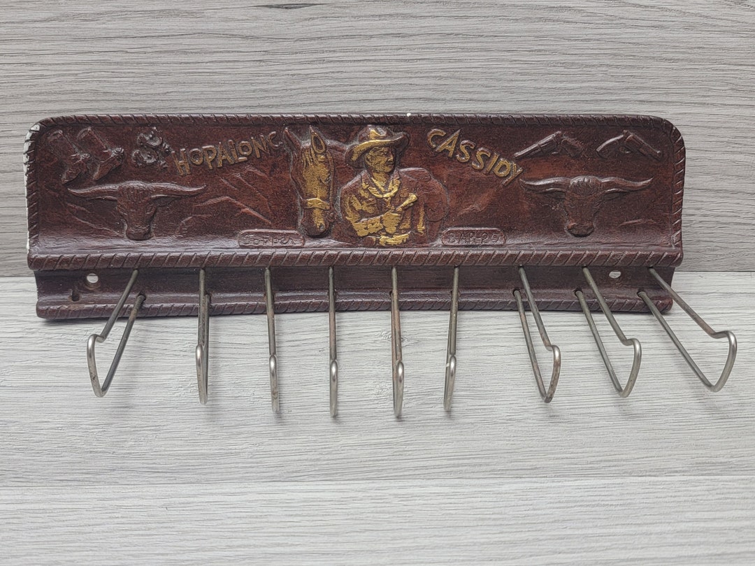 1950s RARE Hopalong Cassidy Western Belt Tie Bolo Rack Horses Cowboy ...