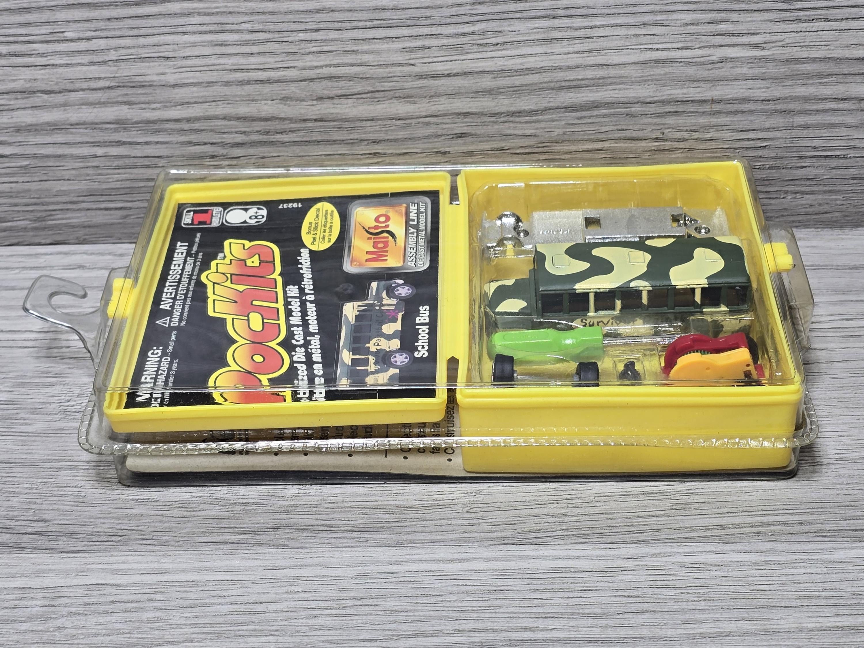 2001 MAISTO Assembly Line School Bus Model Kit NEW NIB Camo - Etsy