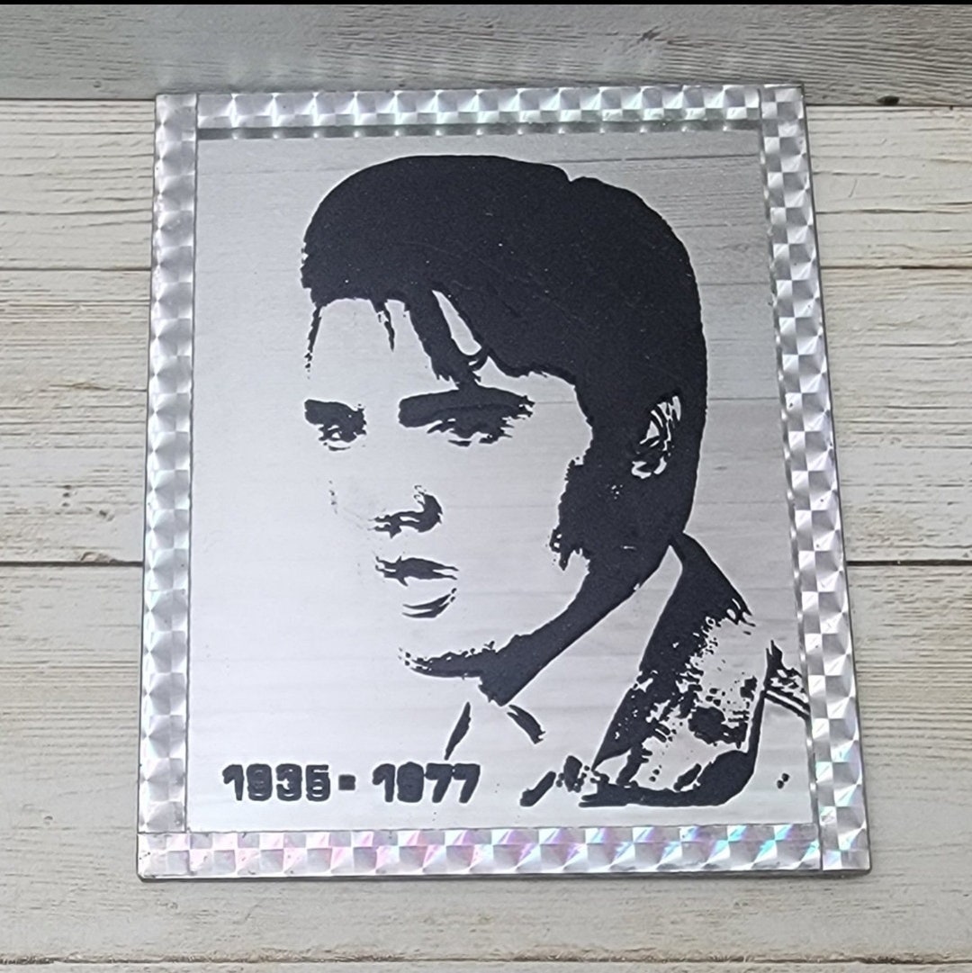 1970s Elvis Presley Carnival Prize Glass Mirror 4x5 - Etsy