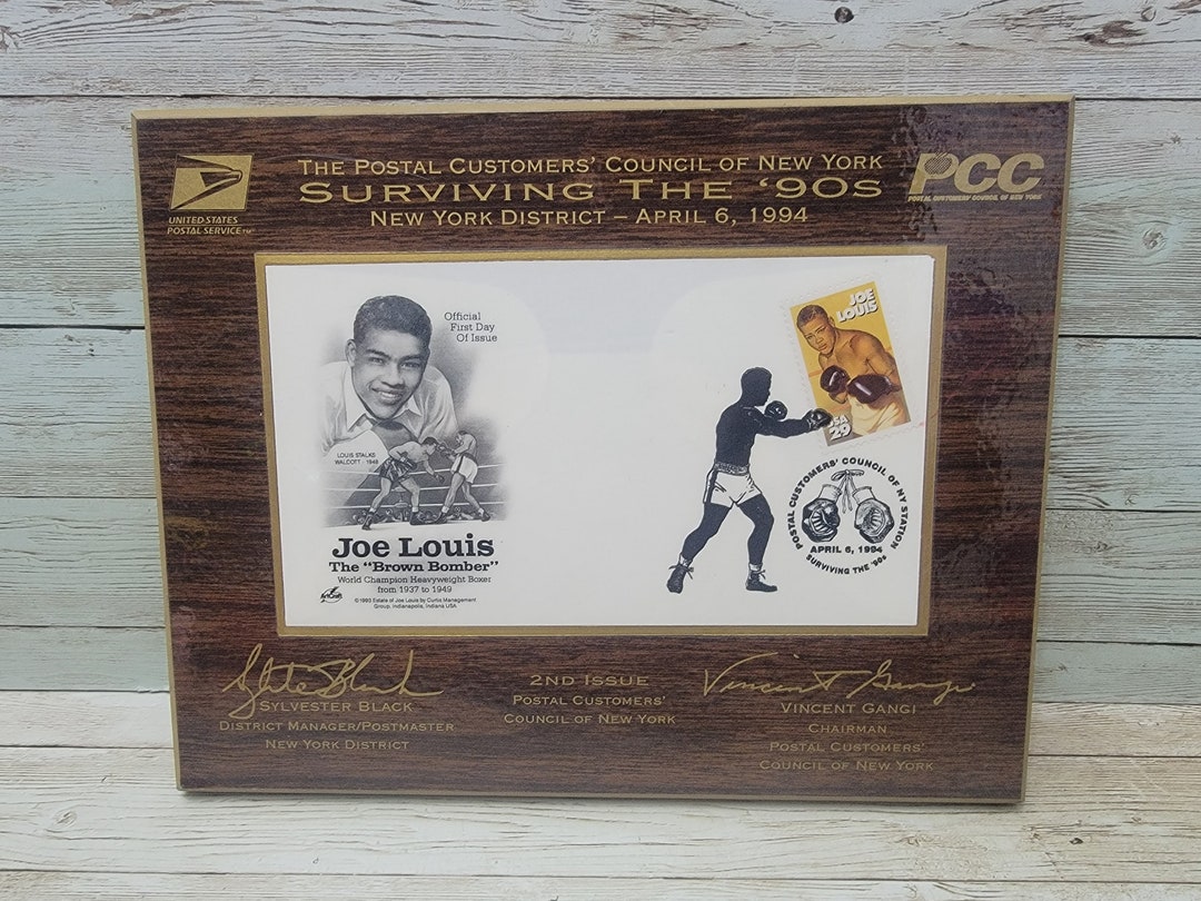 1994 Joe Louis Boxing First Day Stamp Plaque - Etsy
