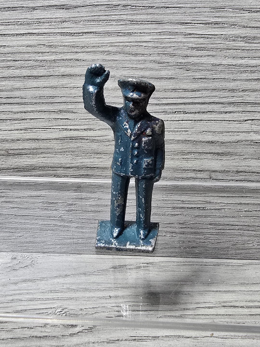 1930s Barclay Toy Figure Railroad Train Conductor Police Man Lead Gray ...