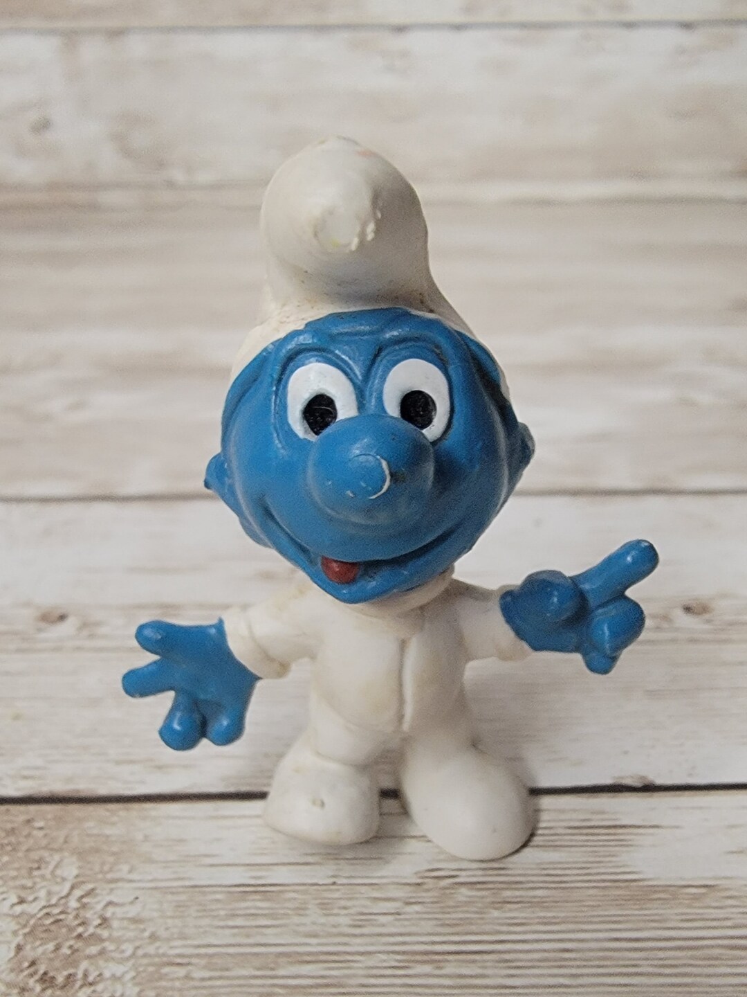 1965 Astro Smurf Astronaut Peyo Schleich NASA Space - No Helmet - Etsy