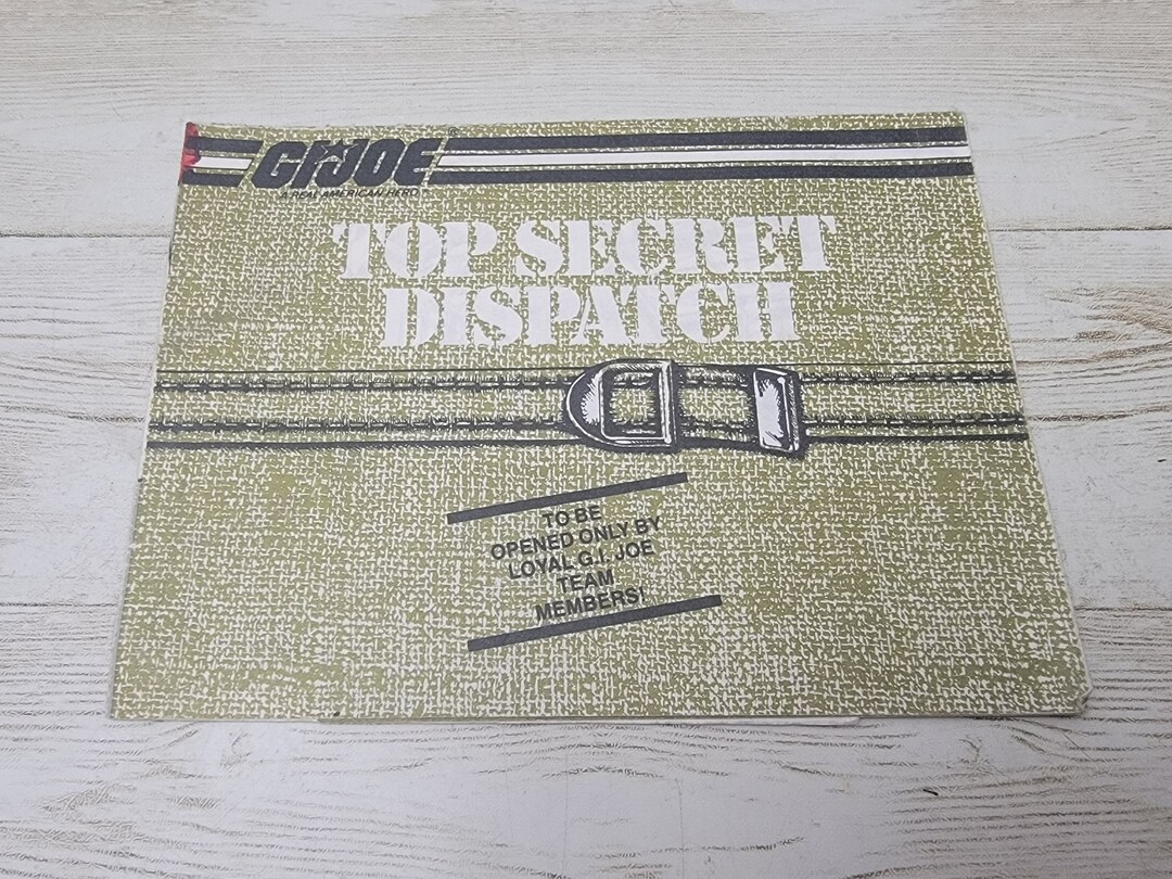1985 Hasbro GI Joe ARAH Top Secret Dispatch Insert Brochure Catalog - Etsy