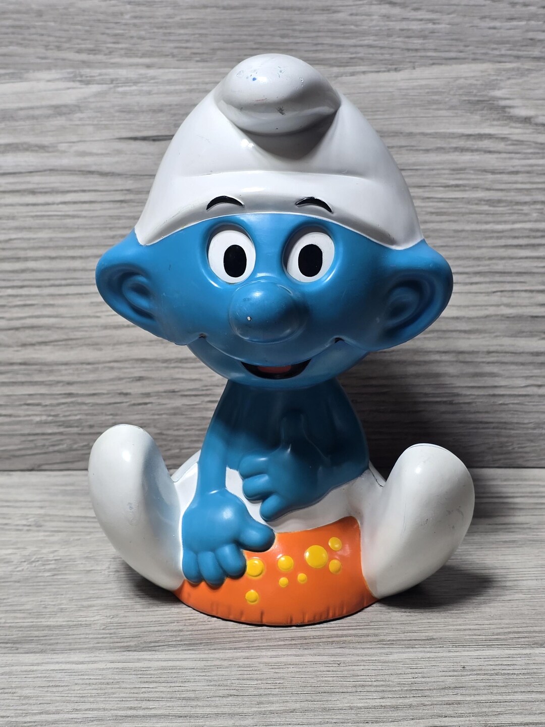 1983 Smurfs Pull String Talking Figure Chatter Chums Wallace Berrie ...