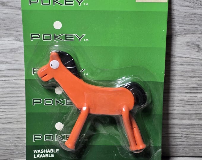 1980s Vintage Gumby Pal POKEY Super-flex Jesco Prema Toy New in Package ...