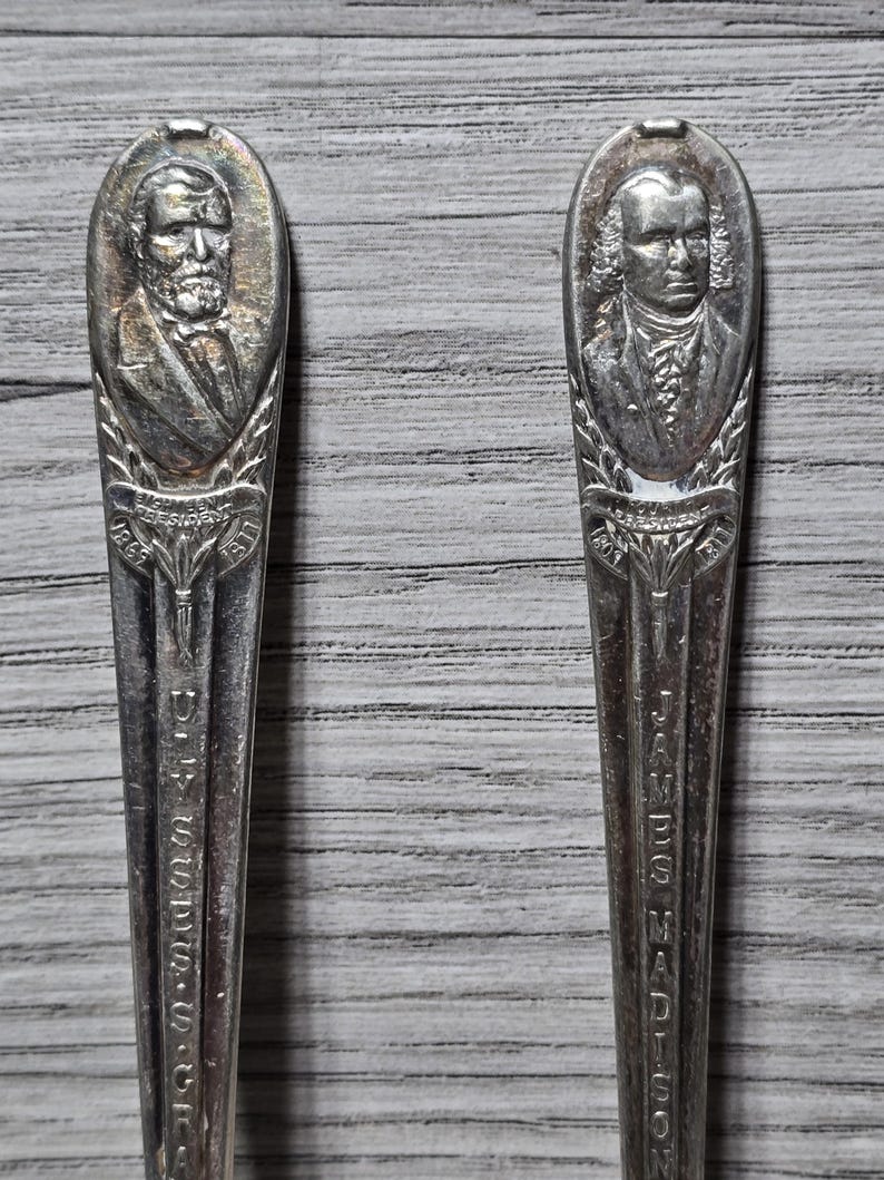 1960s Wm Rogers Co. Silver Plated Presidential Spoons - Set of 4 - Etsy