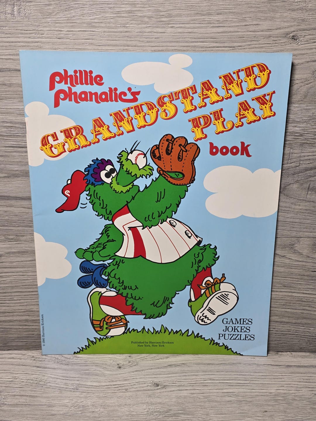1980 Phillie Phanatic's Grandstand Play Book UNUSED Philly Philadelphia ...