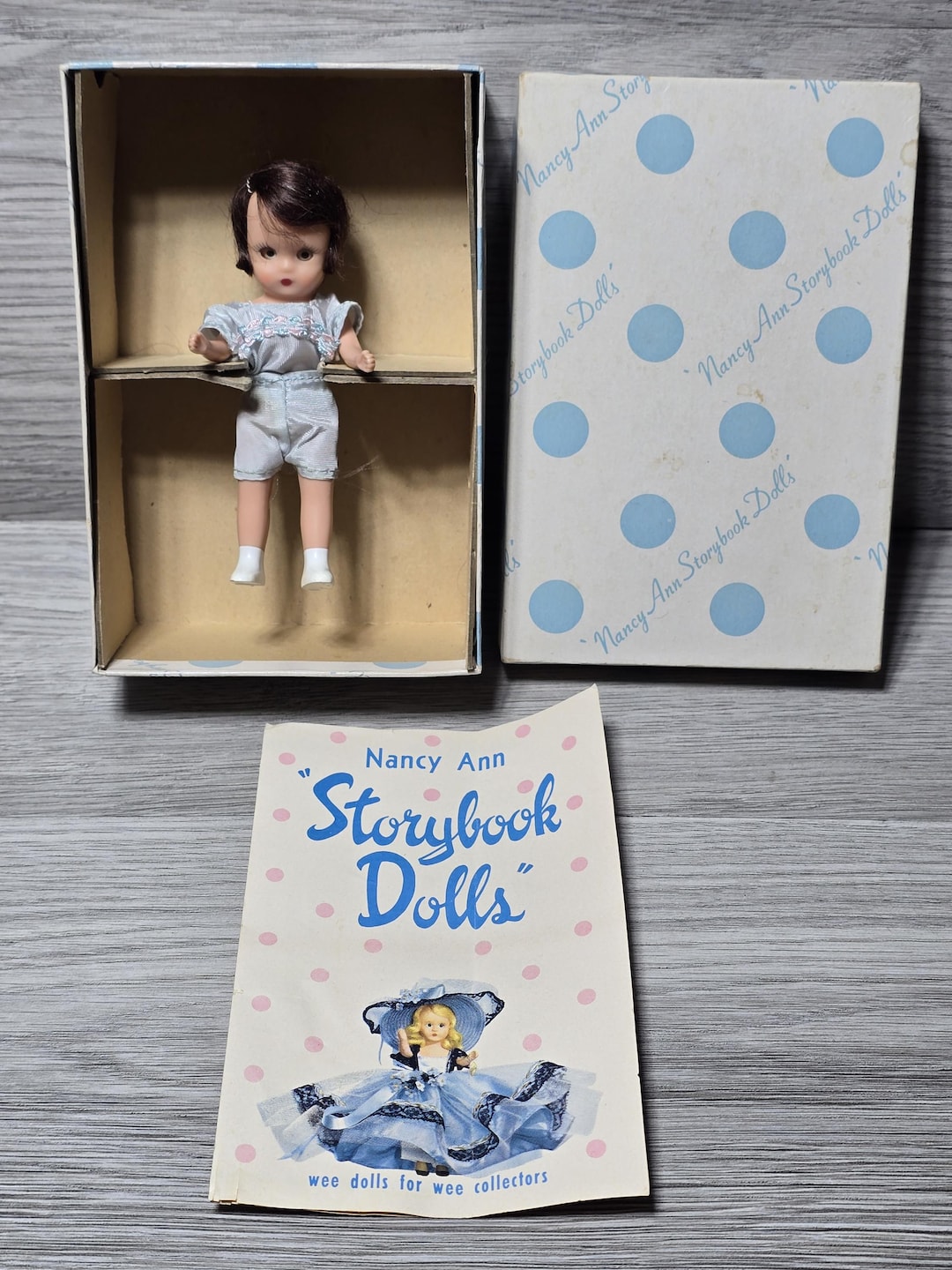 1940s Nancy Ann Storybook Dolls 4" Hard Plastic Bridal Series W ...
