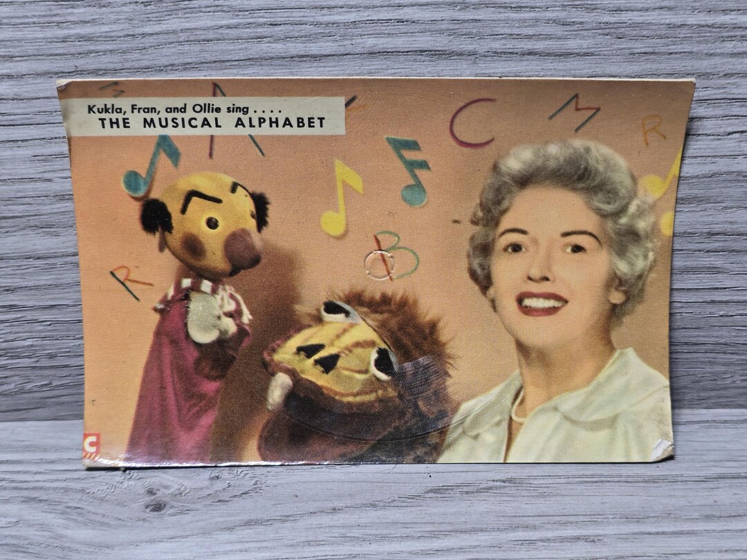 1950s Kukla Fran & Ollie Cardboard Record Curtis Candy Advertising ...
