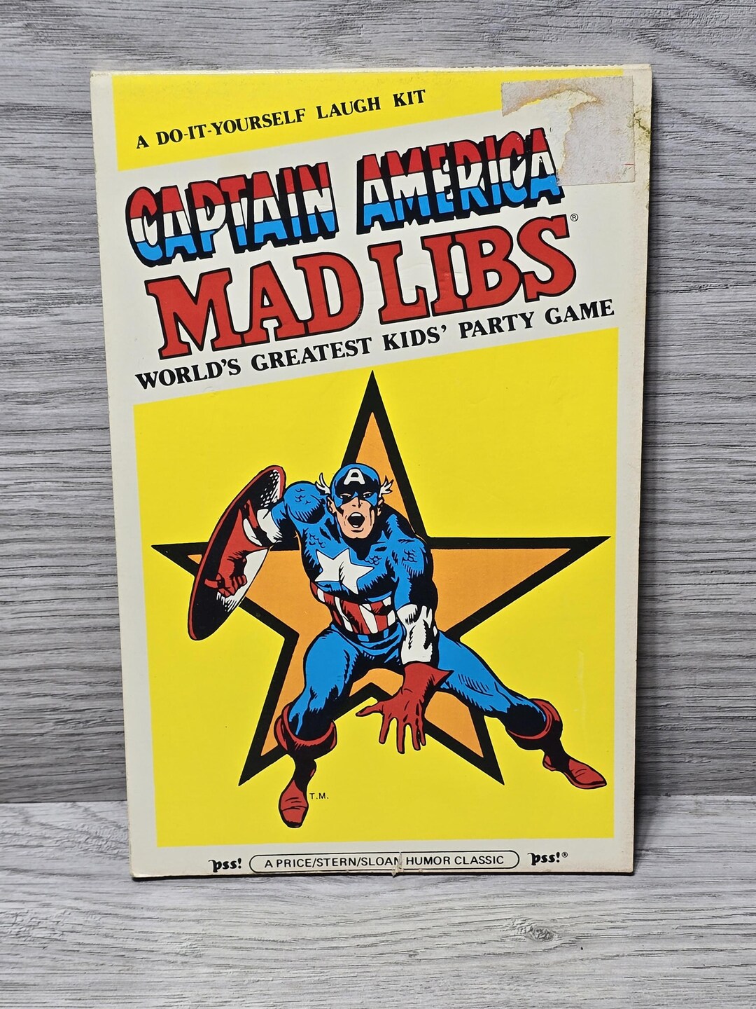 1981 Marvel CAPTAIN AMERICA Mad Libs - UNUSED - Etsy