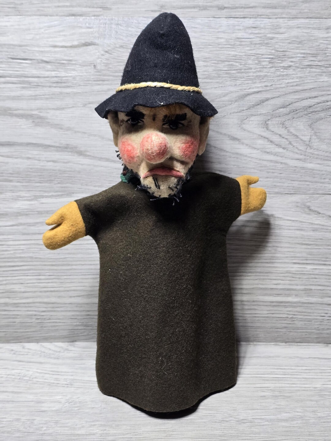 Vintage Hobo Hand Puppet German Tramp Felt Body & Head Glass Eyes - Etsy