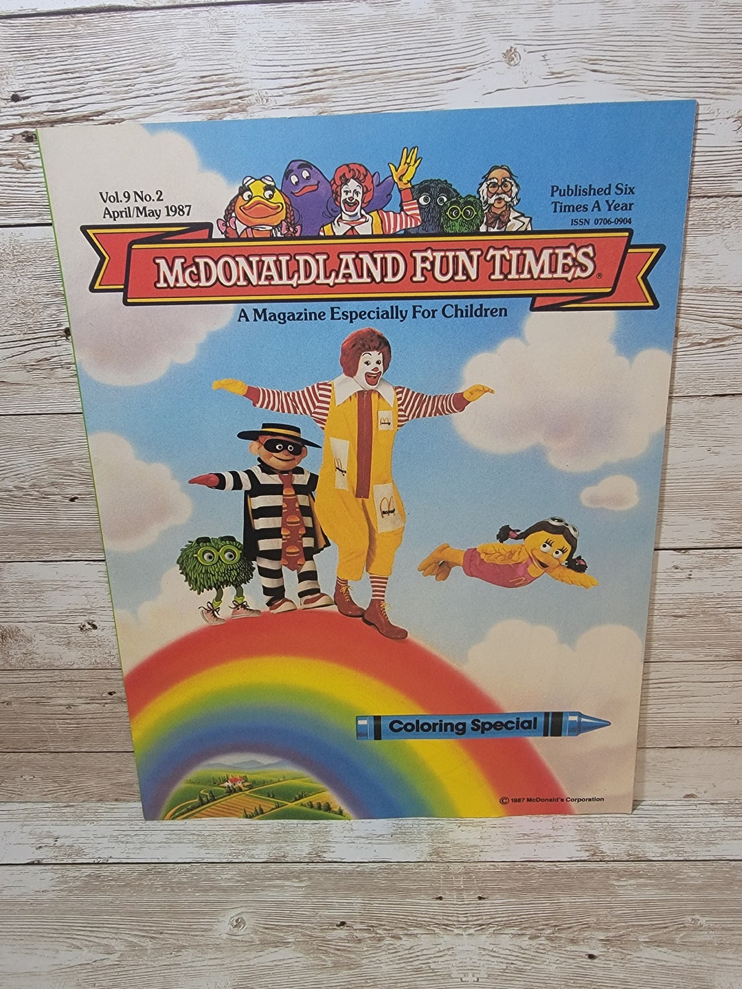 1987 Mcdonald's Mcdonaldland Fun Times Children's Magazine - Etsy