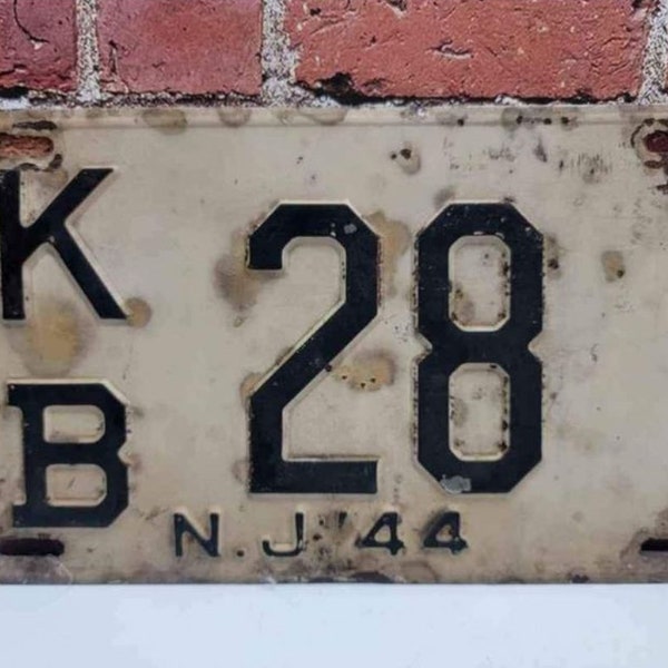 Jersey New Nj License Plate - Etsy