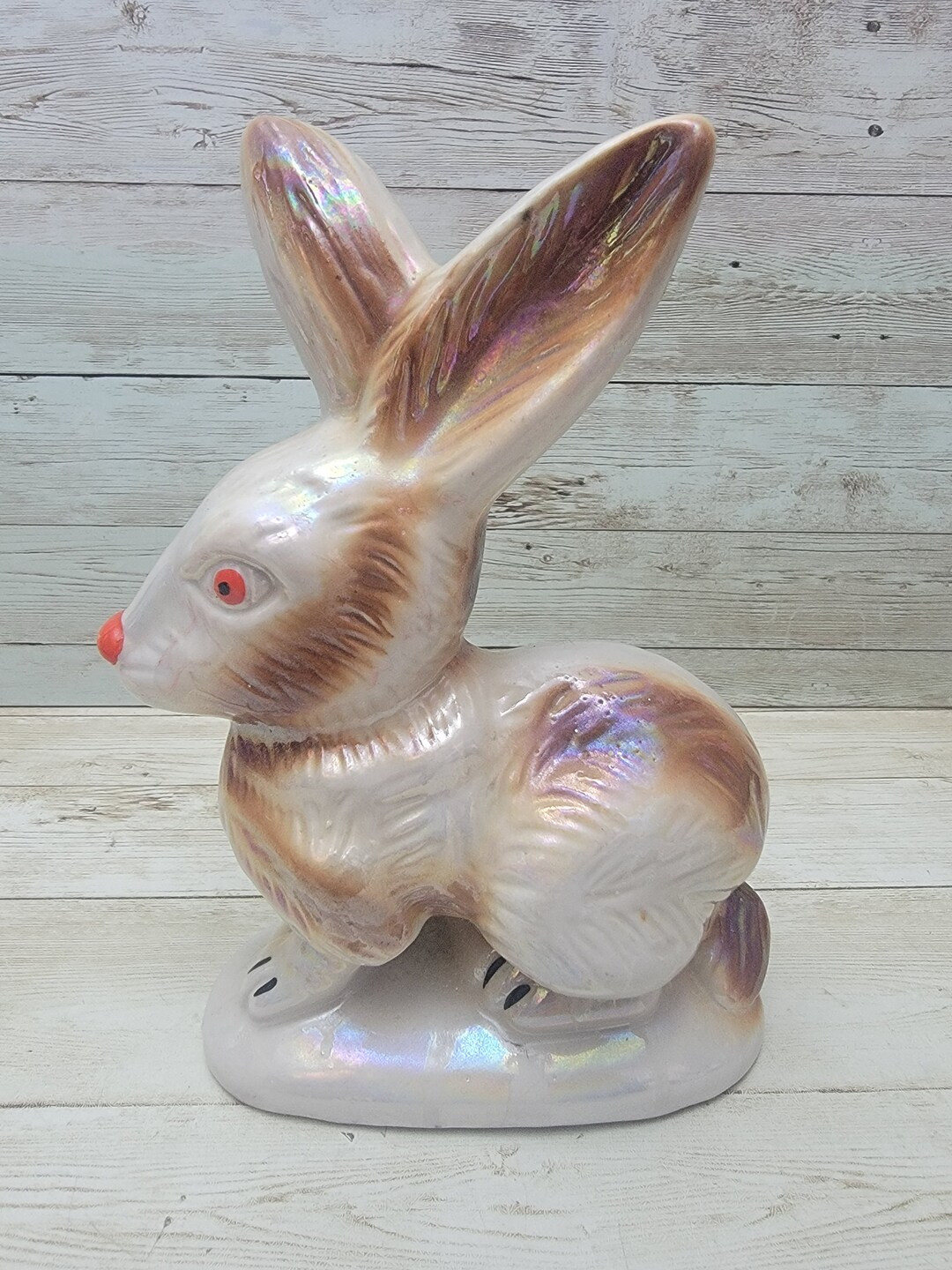 1960s Wild Rabbit Porcelain Figurine Lustreware Made in Brazil - Etsy
