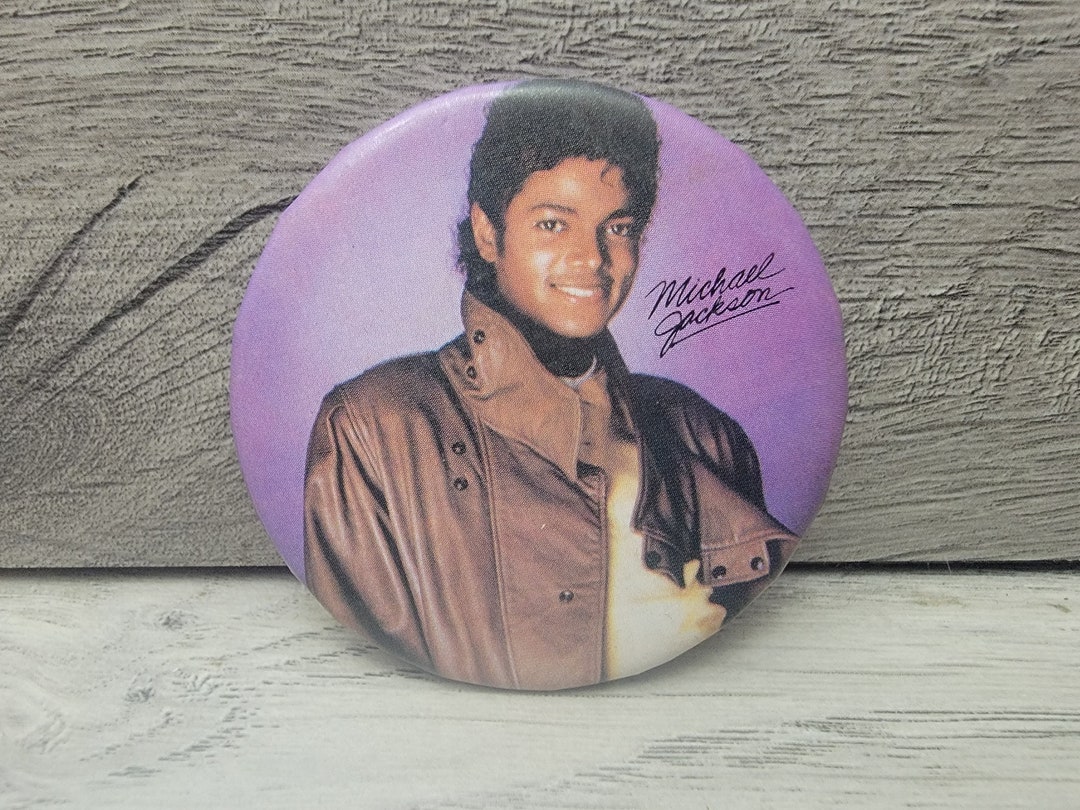 1980s Vintage Michael Jackson Music Pinback Button Badge - Etsy