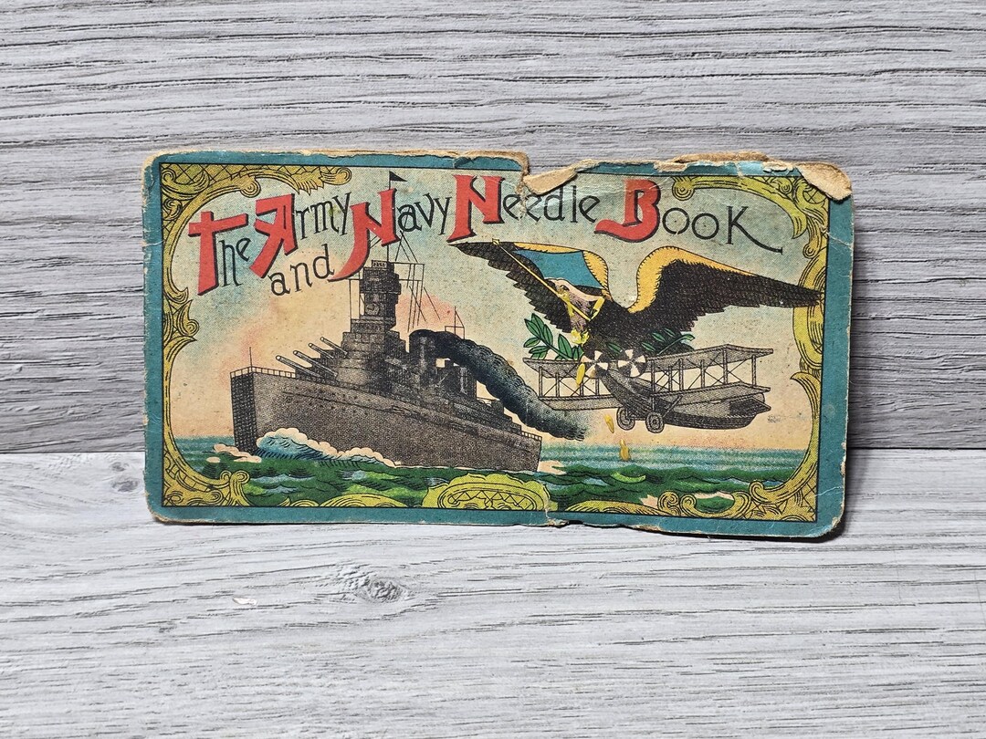 Wwil US Army Navy Needle Book Great Graphics Battleship Eagle Occupied ...