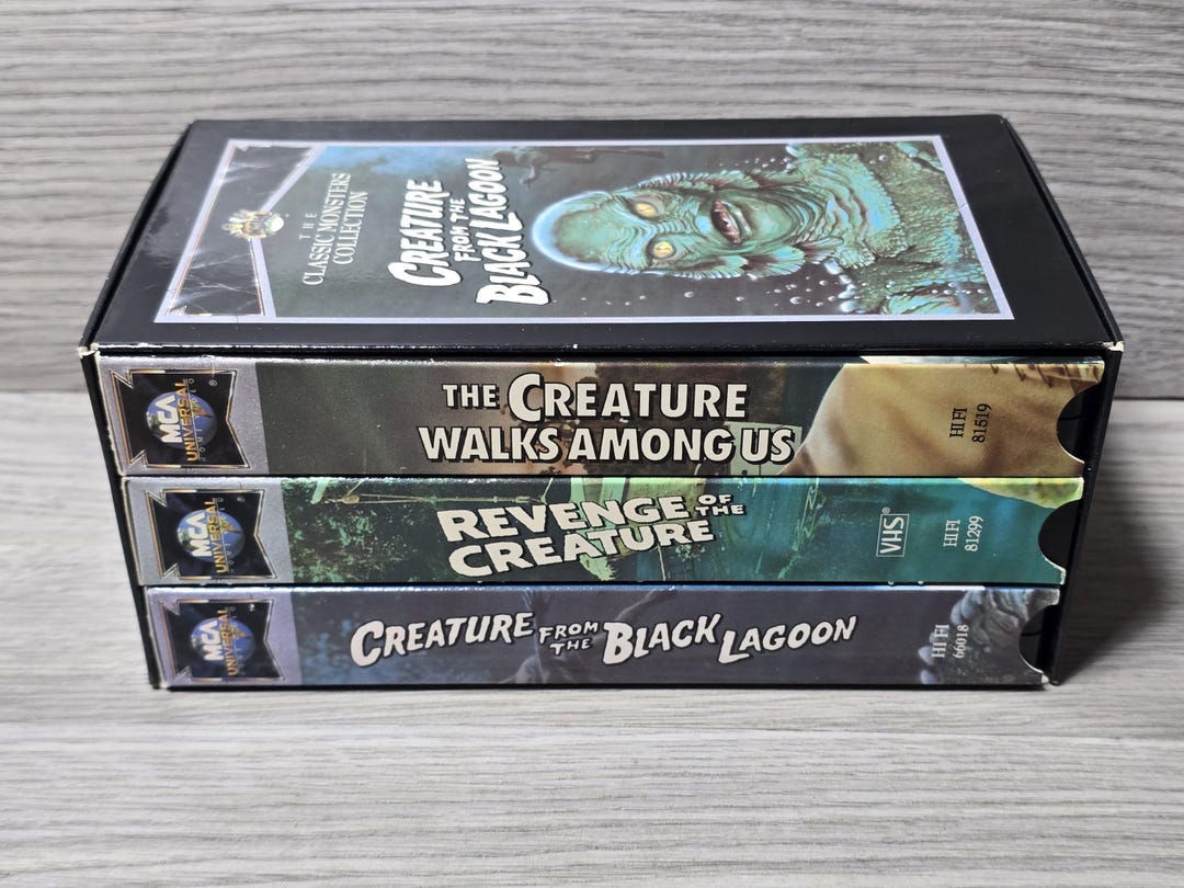 Vintage Creature From the Black Lagoon Collectors 3 Tape VHS Set ...