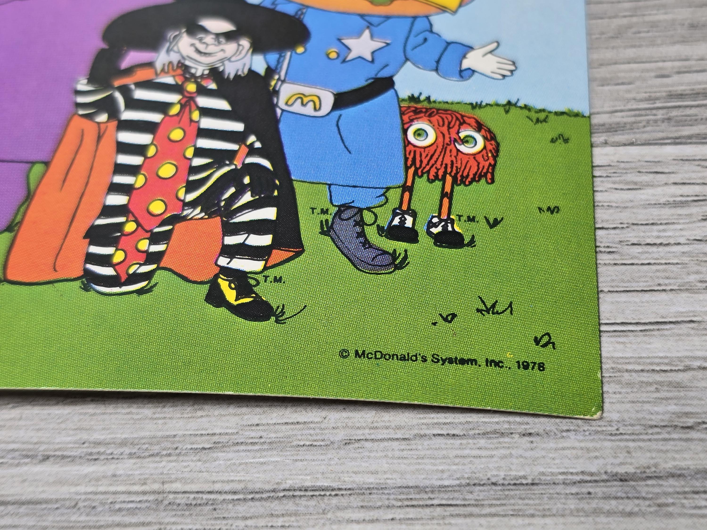 1978 Mcdonalds Ronald Mcdonald Grimace Fry Guys Hamburglar Promotional ...