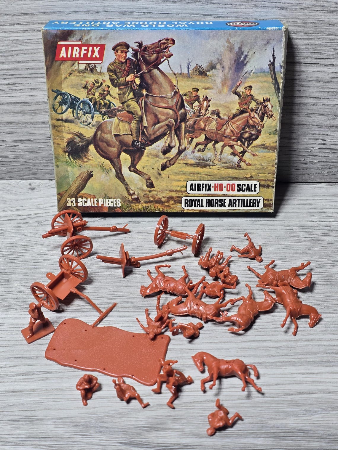 Vintage Airfix Ho-00 Scale Royal Horse Artillery Miniature Model ...