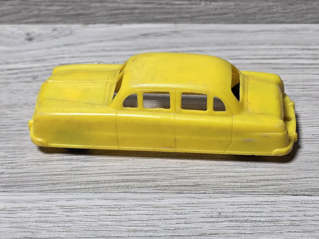 1950s Vintage BHS Yellow Plastic Car Sedan Made in the USA - Etsy