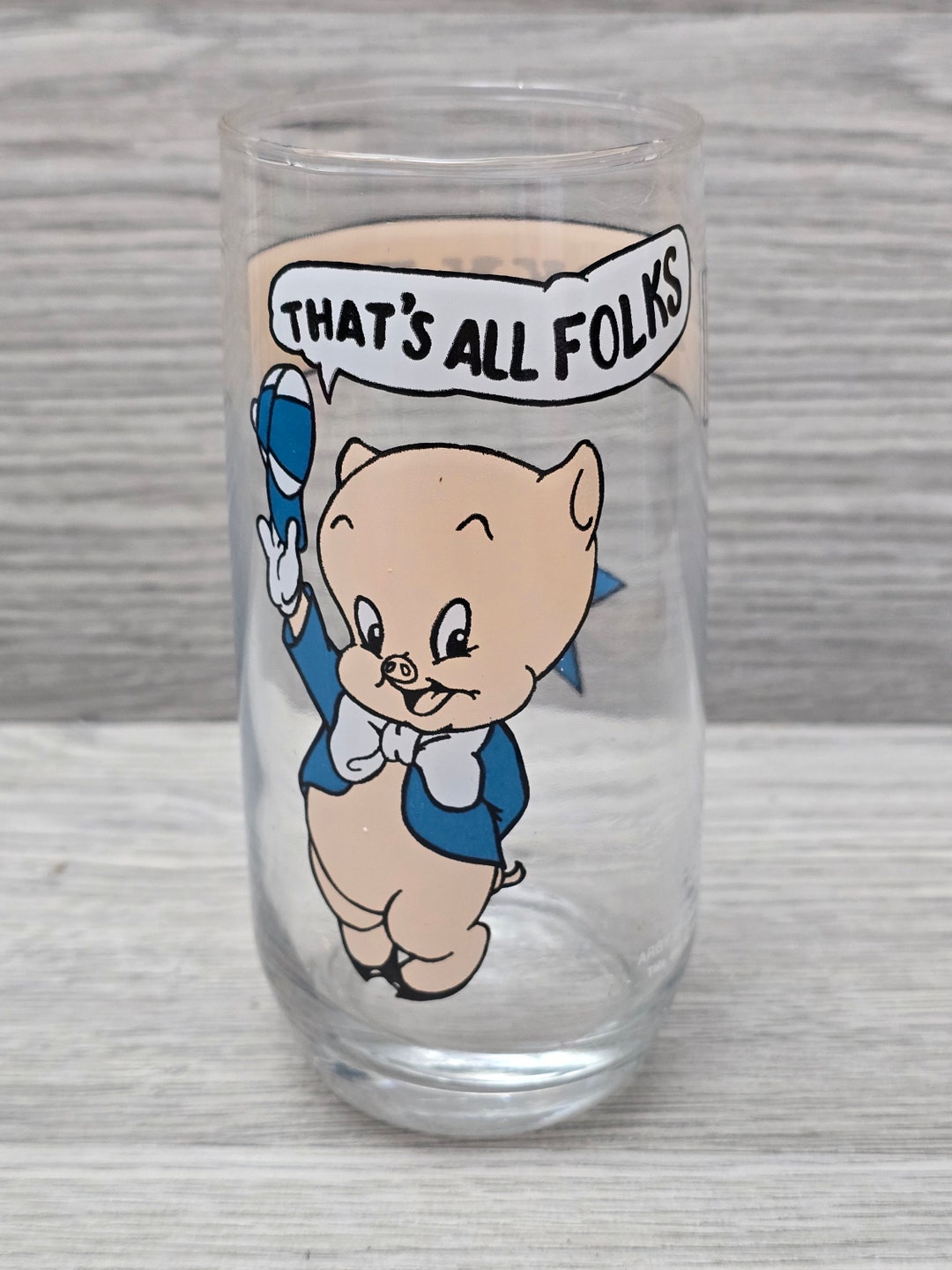 1966 Arby's Pepsi Looney Tunes Porky Pig Collector Glass that's All ...