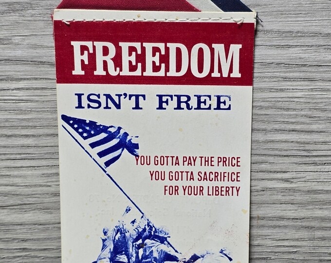 1940s WWII Patriotic Freedom Draft Propaganda USM Hand Outs Pocket ...