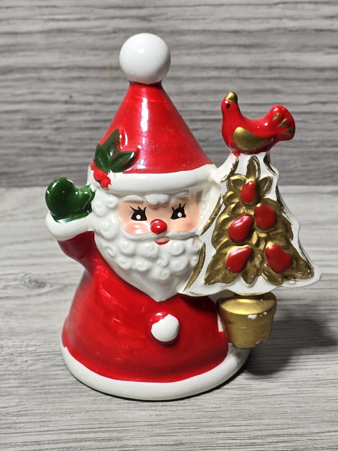 1960s NAPCO Cute Santa Claus Christmas Bell Legs for Clapper Partridge ...