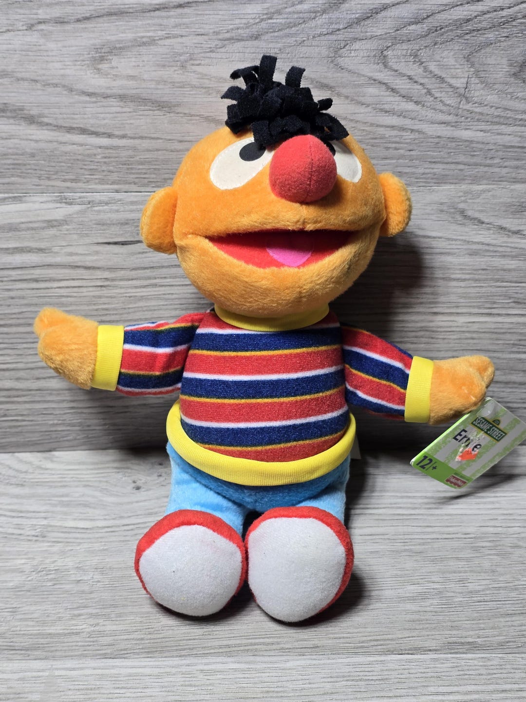 Fisher Price Sesame Street Ernie 12 Stuffed Plush Animal Character Bert ...