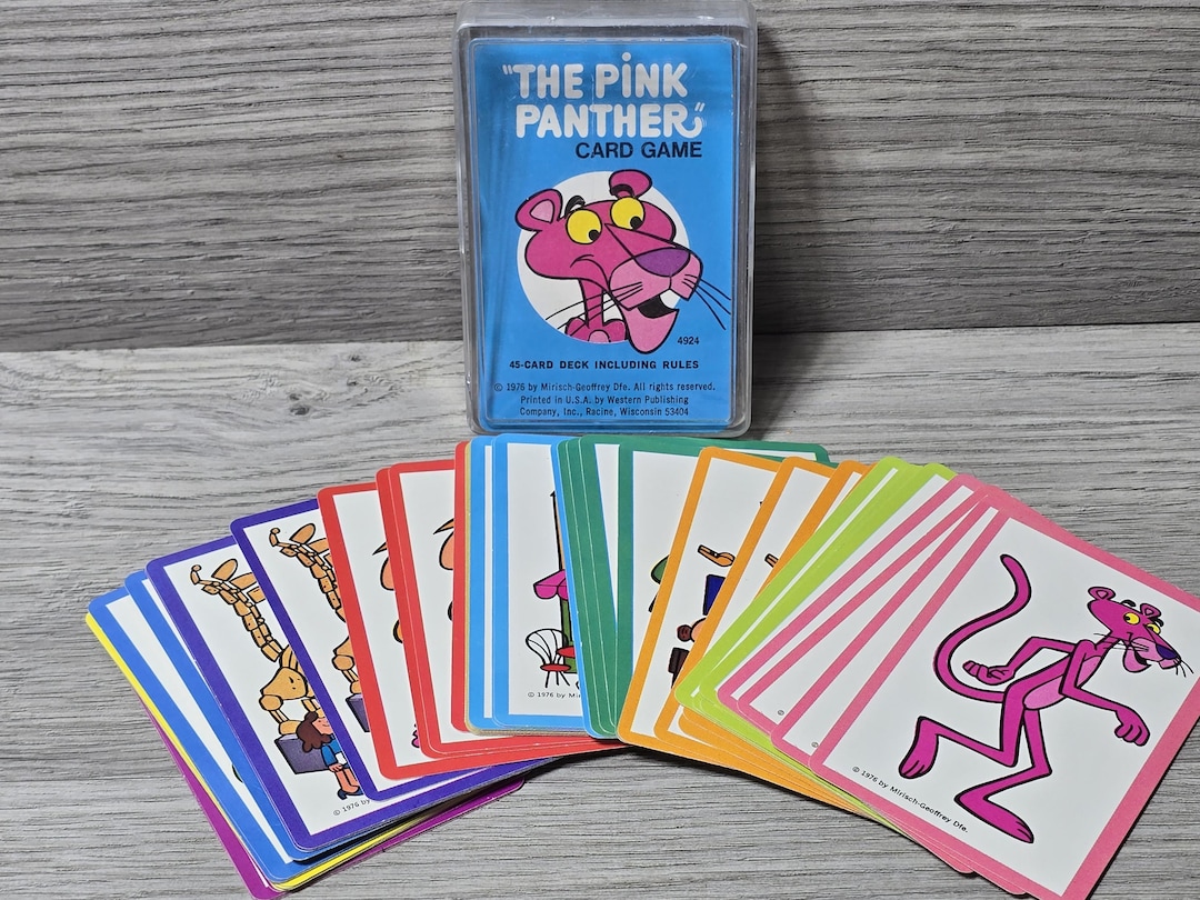 1976 Vintage Pink Panther Card Game – Complete 45-card Deck W/ Rules - Etsy
