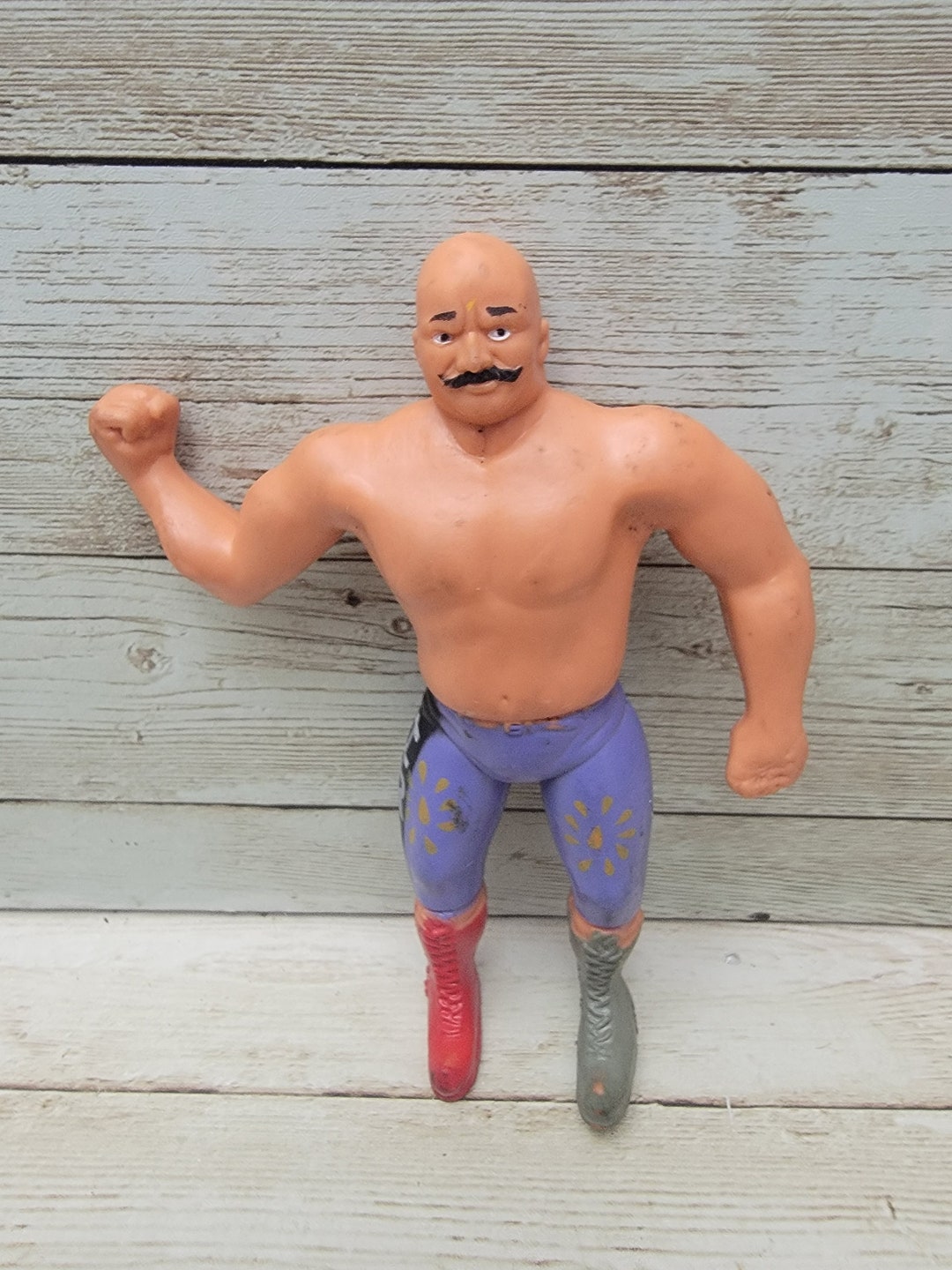 1985 WWF Iron Sheik 4.5” Bend ‘ems Titan Sports LJN Bendie Wrestling ...